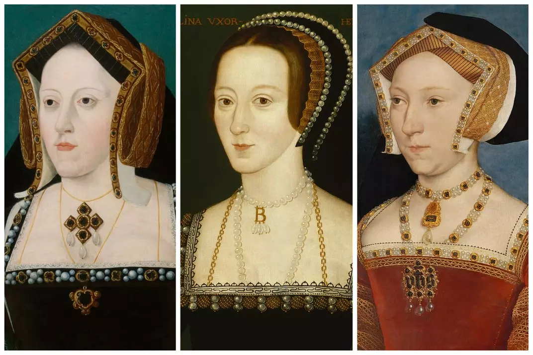 UCatherine wase-Aragon, u-Anne Boleyn noJane Seymour