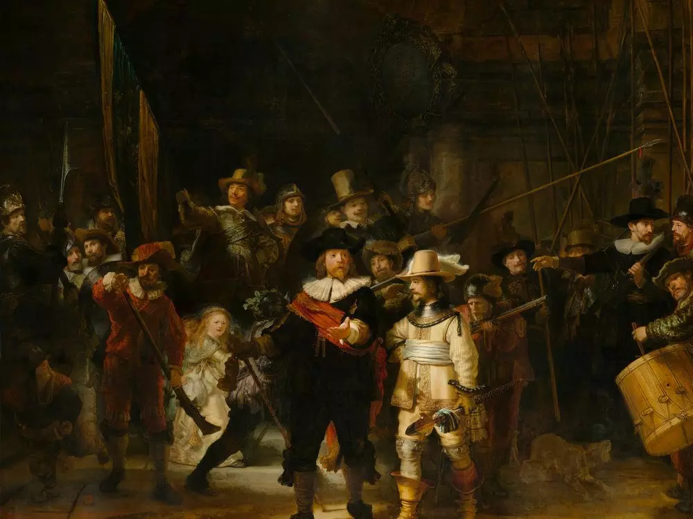 Di "Nobeda Şevê" ya Rembrandt de xêzeke veşartî tê dîtin.
